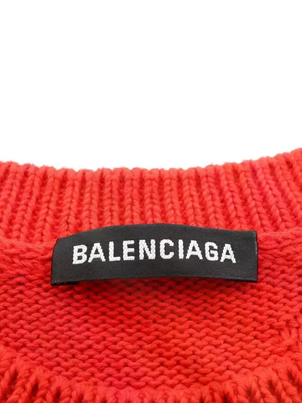 Balenciaga 2000s Jacquard Crew-neck Knitted Jumper