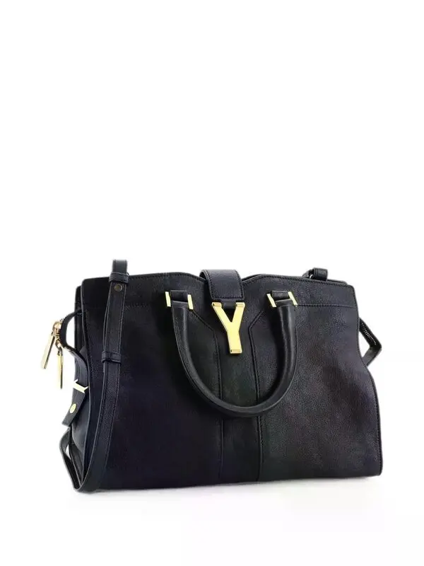Saint Laurent Chyc Cabas Tote Leather Small Satchel