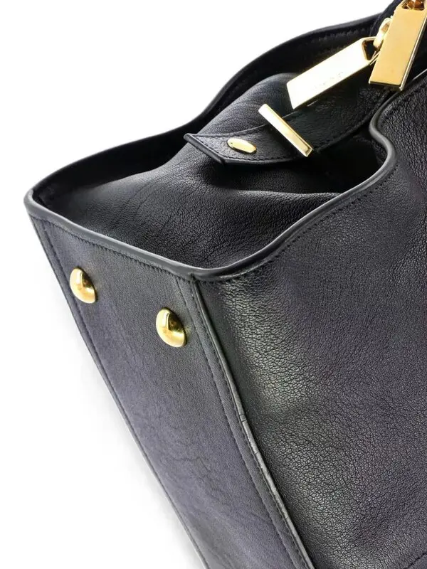 Saint Laurent Chyc Cabas Tote Leather Small Satchel