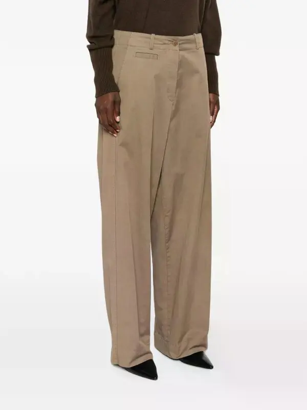 THE ROW Fadry Wide-leg Trousers - Neutrals