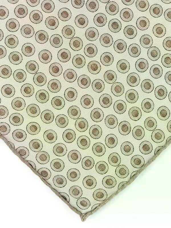 Brunello Cucinelli Polka-dot Silk Pocket Square