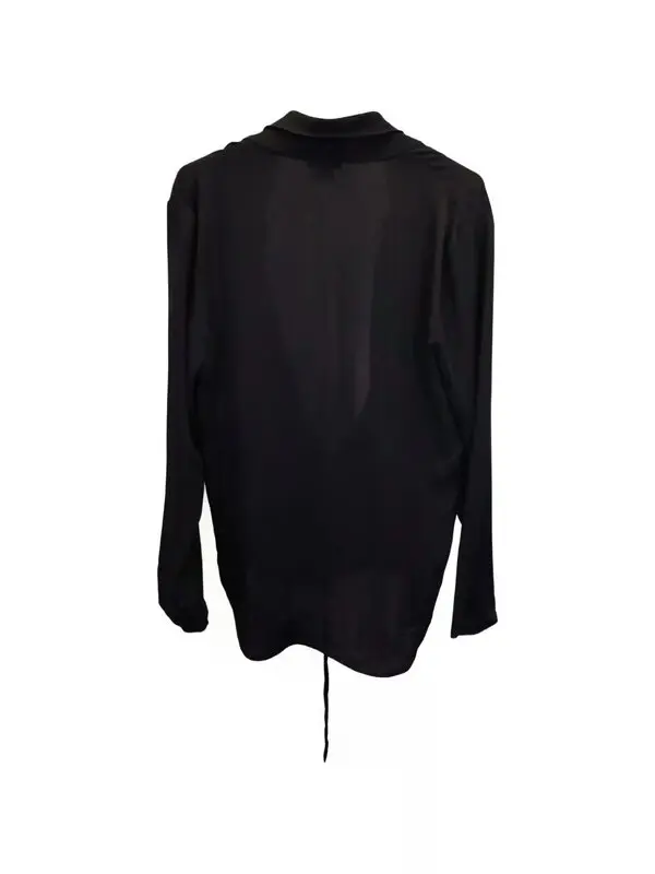 Theory Draped Front Blouse - Black