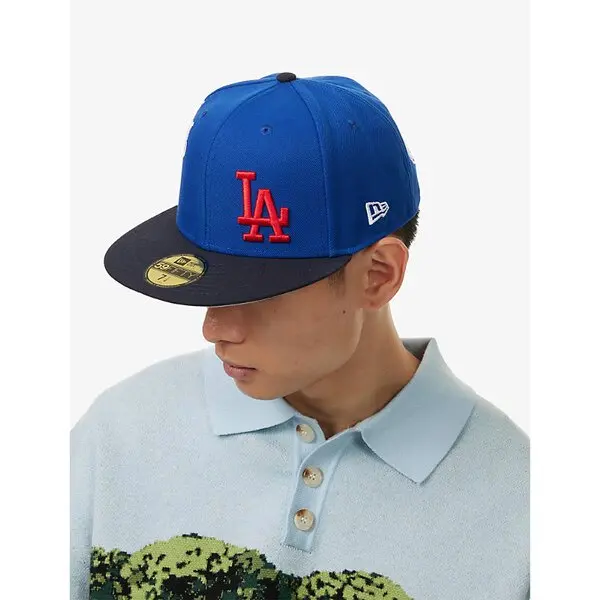 New Era 59fifty La Dodgers Mlb Multi-logo Woven Baseball Cap