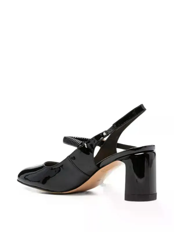 LINDA BAUMANN Patent Slingback Pumps