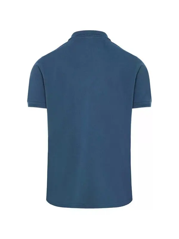 BOB Logo-print Piqué Polo Shirt - Blue