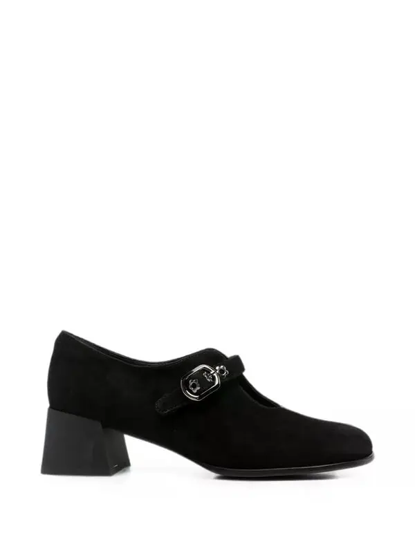 LINDA BAUMANN Buckle-fastening Block-heel Pumps - Black