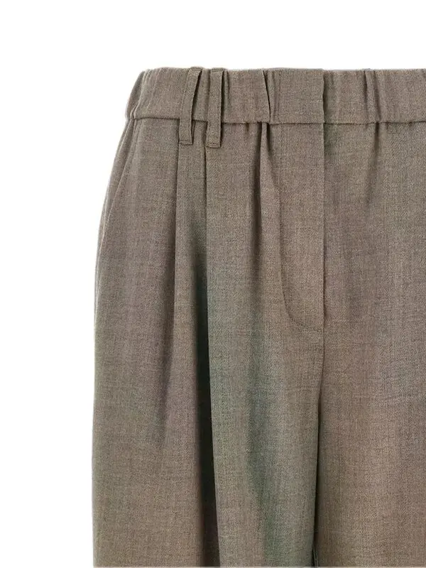 Brunello Cucinelli Pleated Wide-leg Trousers