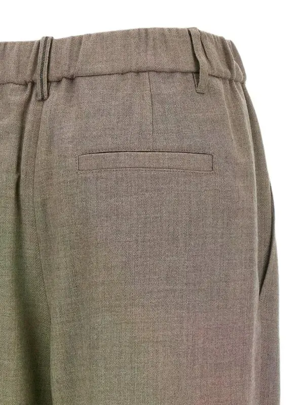 Brunello Cucinelli Pleated Wide-leg Trousers