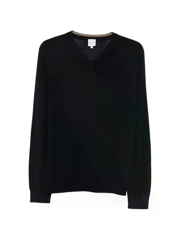 Paul Smith V-neck Merino-wool Sweater - Blue
