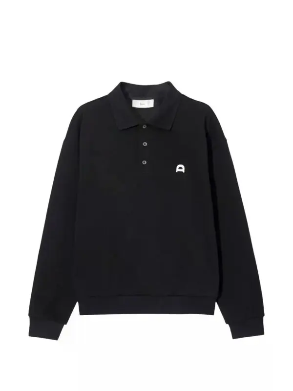 DUNST Leather Logo-patch Polo Shirt
