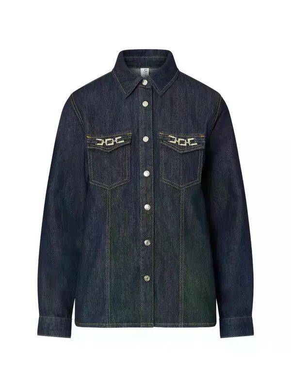 Liu Jo Slim Fit Denim Shirt - Blue