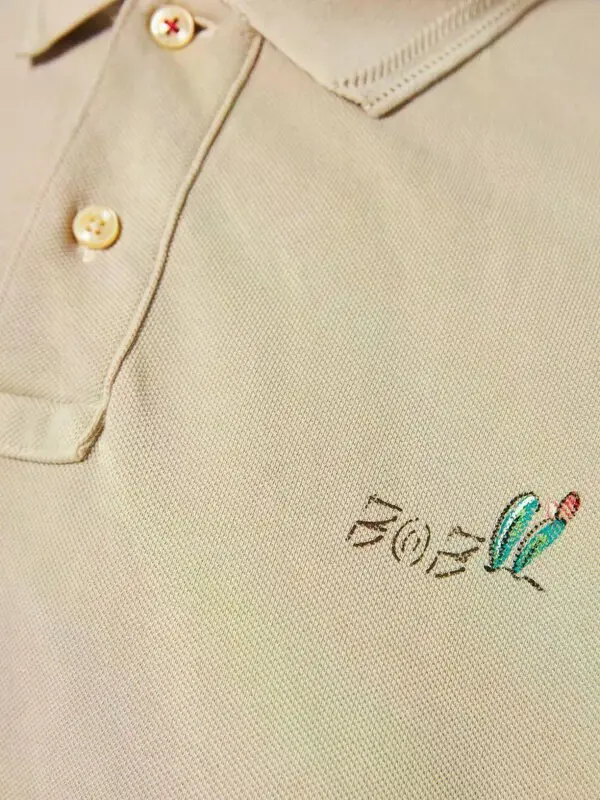 BOB Logo-print Piqué Polo Shirt