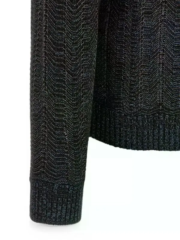 Missoni Zigzag-knit V-neck Cardigan