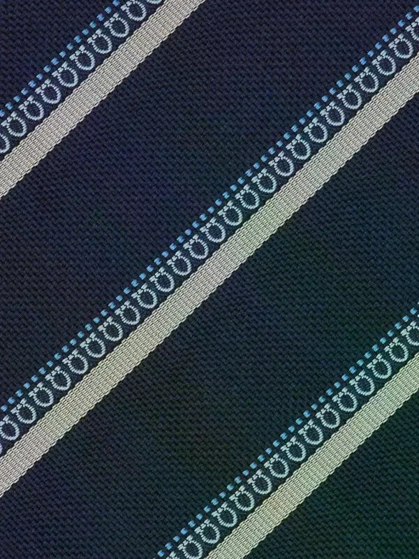 FERRAGAMO Regimental-jacquard Silk Tie