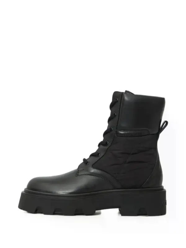 Moncler Aurea Quilted Lace-up Boots