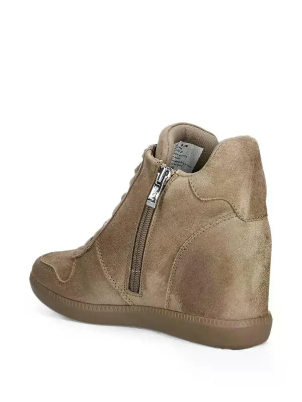Dkny Wedge-heel Logo-print Sneakers