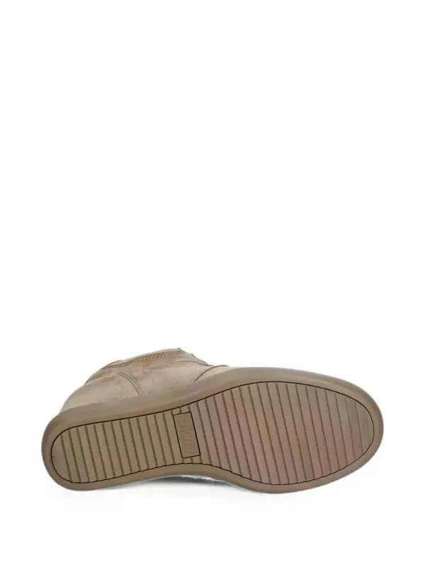 Dkny Wedge-heel Logo-print Sneakers