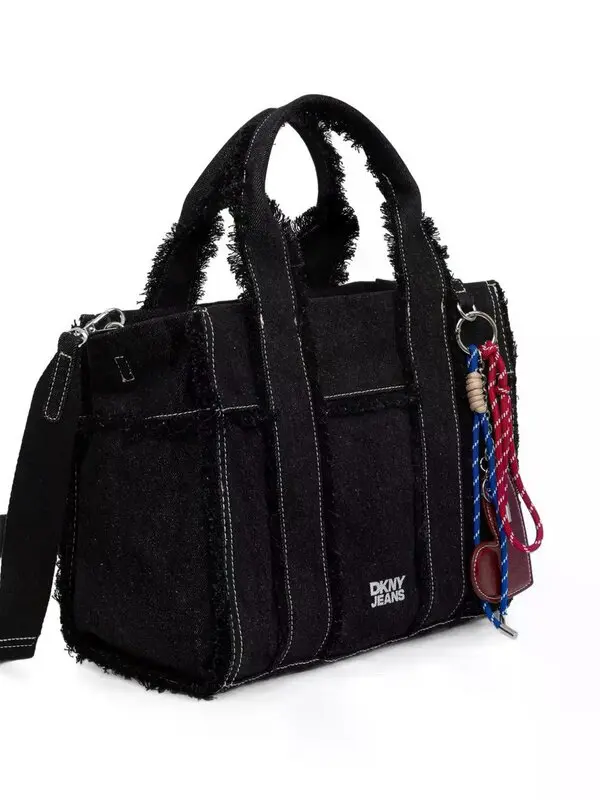 Dkny Frayed-edge Denim Tote Bag