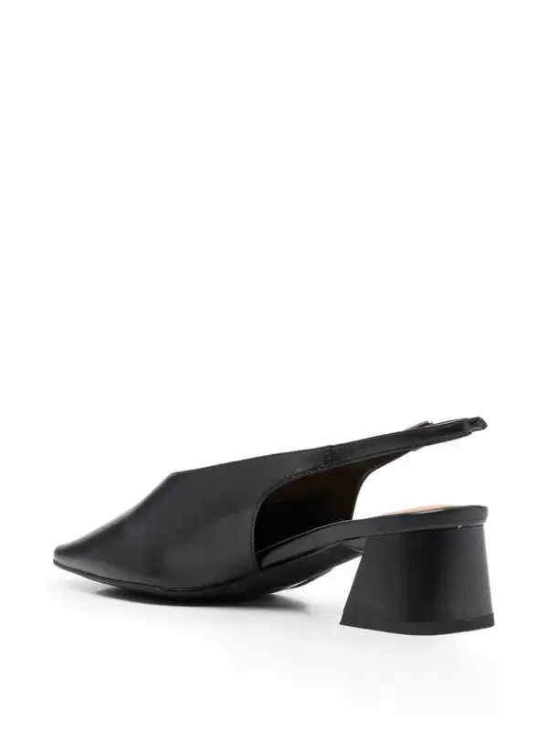 LINDA BAUMANN Square-toe Slingback Pumps