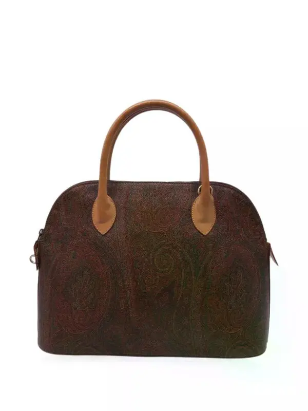 Etro 1995 Paisley Satchel Bag - Brown