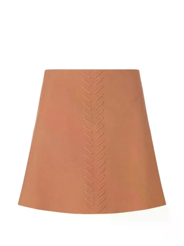 Liu Jo Knit Mini Skirt With Braided Detail - Neutrals