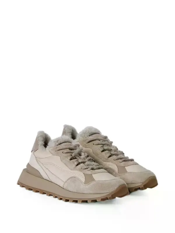 Brunello Cucinelli Shearling-lined Monili Sneakers