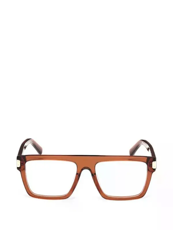 Mcm Square-frame Glasses - Brown