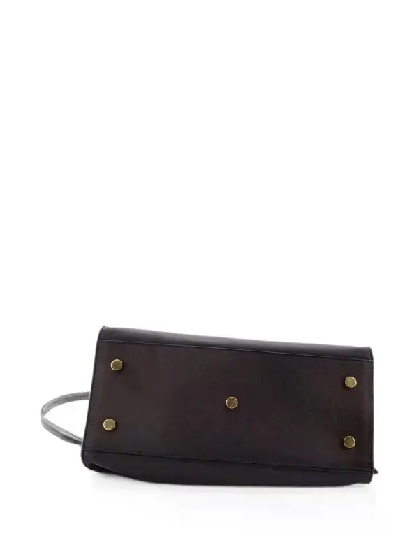 Saint Laurent Monogram Cabas Leather Small Satchel