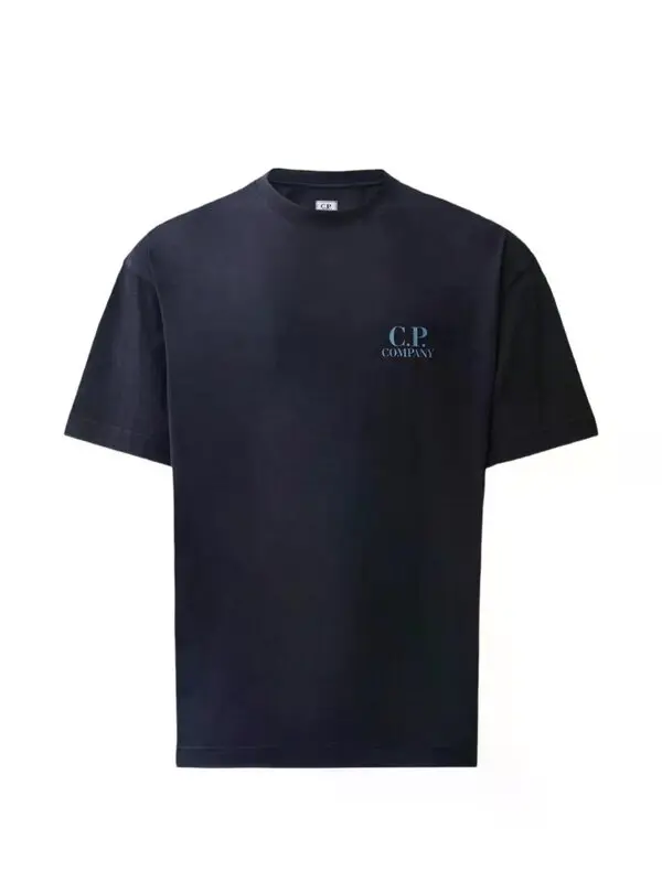 C.P. COMPANY Logo-print T-shirt - Blue