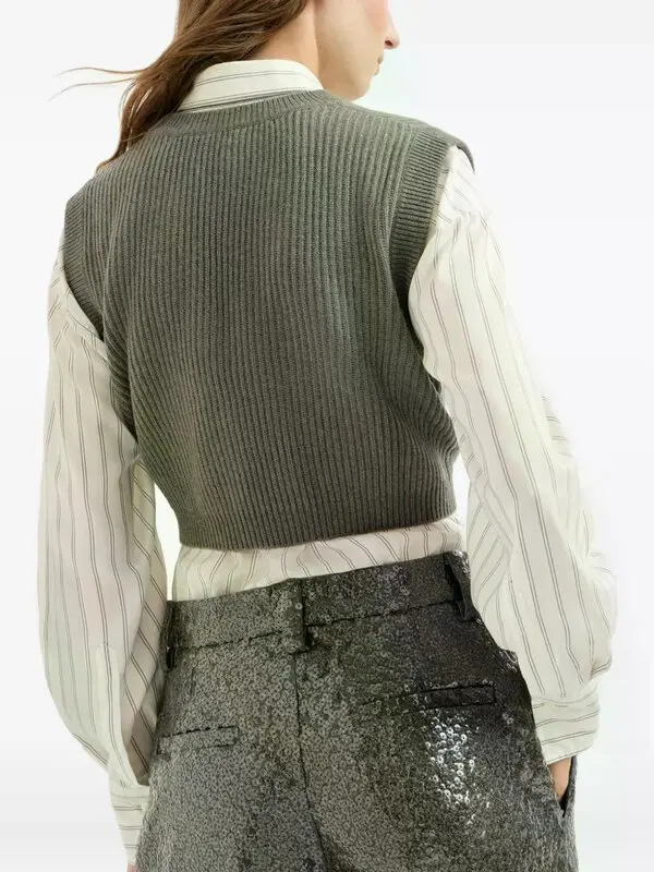 Brunello Cucinelli Cashmere Rib-knit Sweater Vest