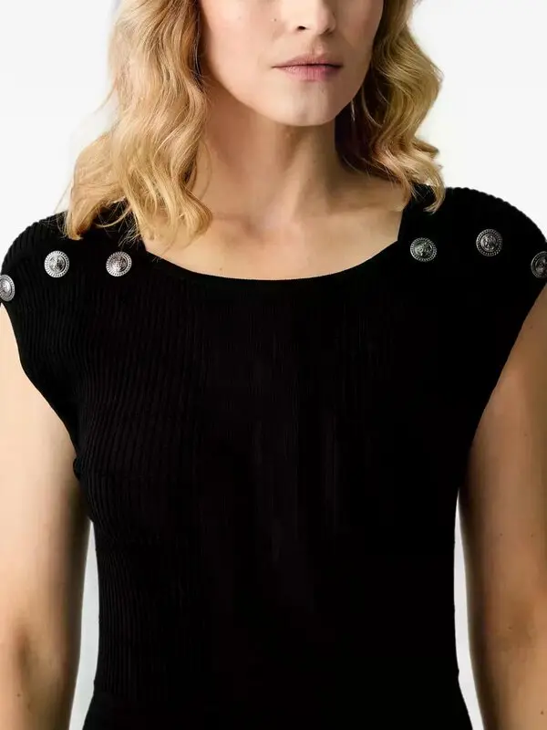 Guess Button-embellished Mini Dress
