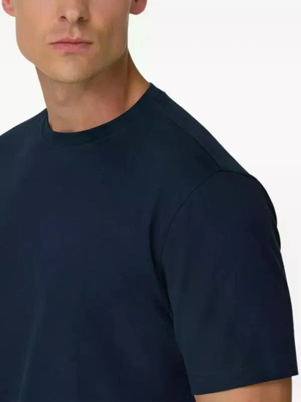 Boggi Milano T-shirt In Stretch Supima Cotton Jersey - Blue