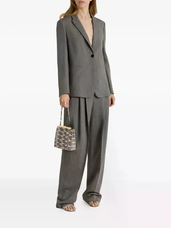 Alberta Ferretti Pinstripe Single-breasted Blazer