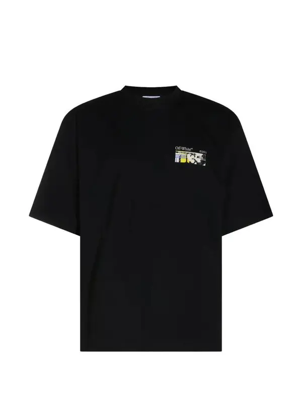Off-White Arrows-print Cotton T-shirt - Black