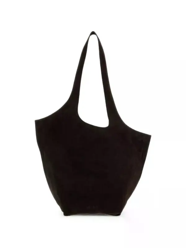 Attico Le Scoop Calf Suede Tote Bag - Brown
