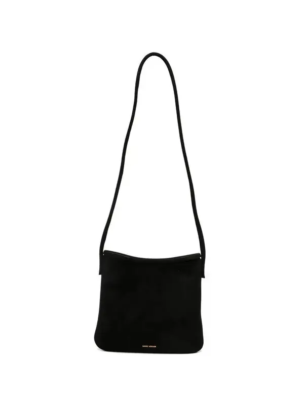 Manu Atelier Fidèle Suede Shoulder Bag - Black