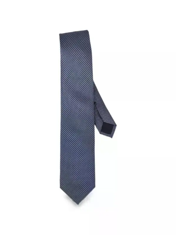Corneliani Micro-pattern Tie - Blue