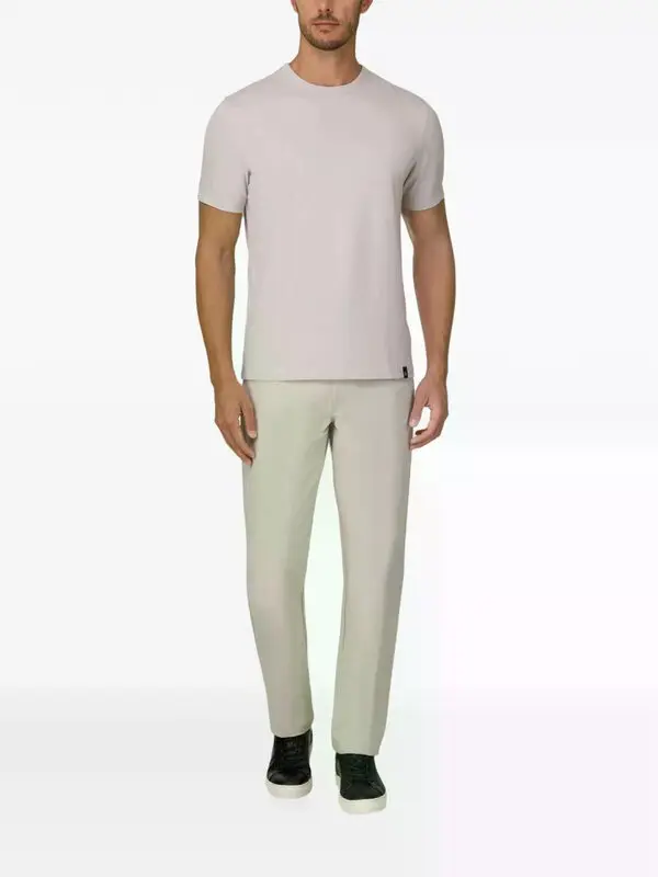 Boggi Milano T-shirt In Diagonal Cotton-blend Jersey B-tech