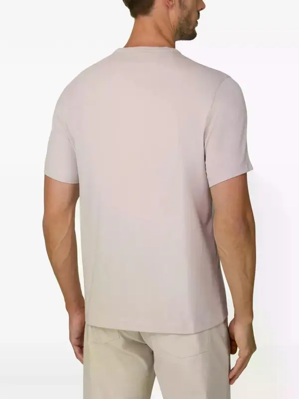 Boggi Milano T-shirt In Diagonal Cotton-blend Jersey B-tech