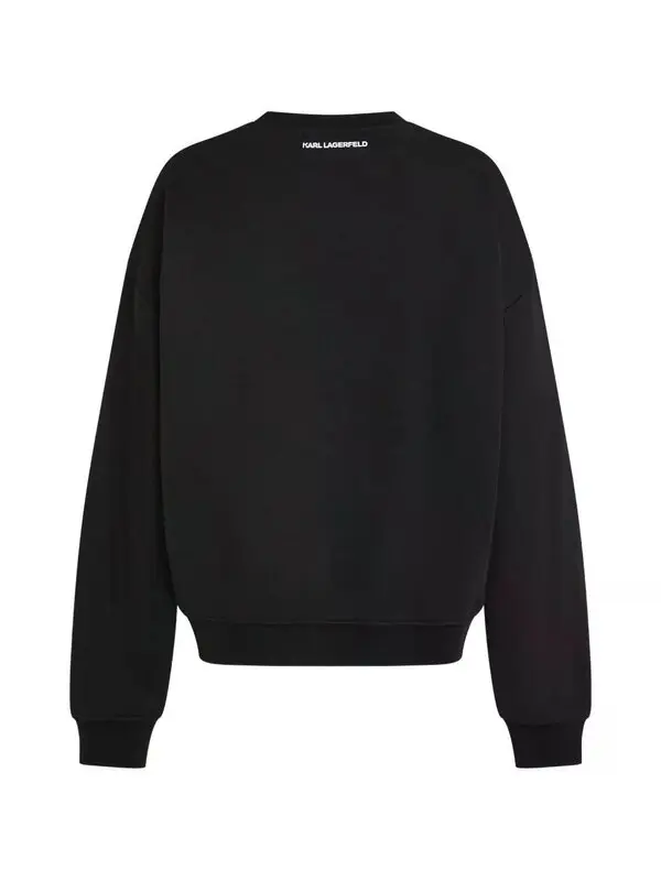 Karl Lagerfeld Ikon Choupette Muse Sweatshirt - Black