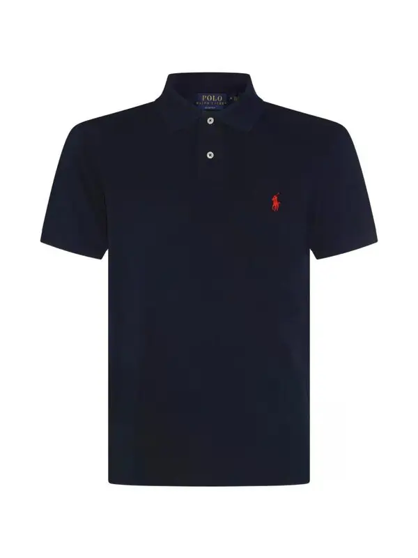 Polo Ralph Lauren Embroidered-logo Polo Shirt - Blue