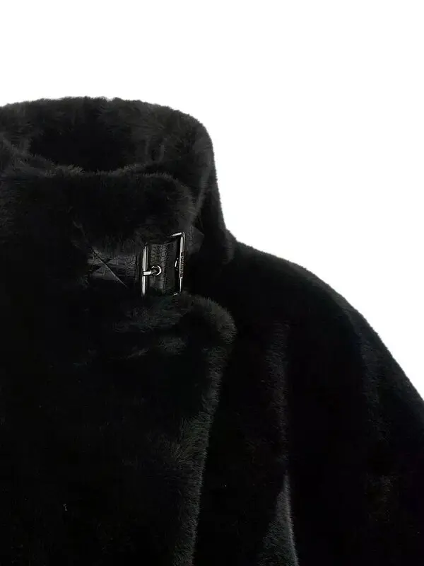 Pinko Buckle-fastening High-neck Cape