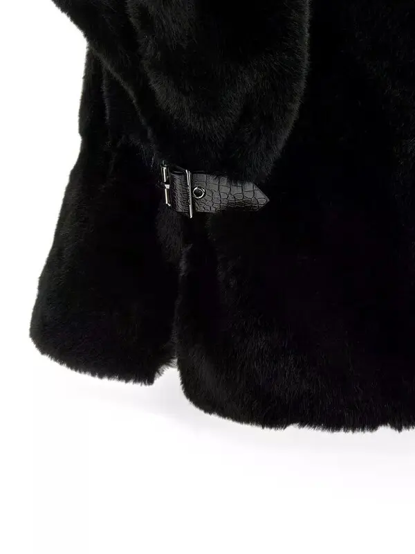 Pinko Buckle-fastening High-neck Cape