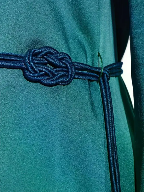 FORTE_FORTE Belted V-neck Maxi Dress