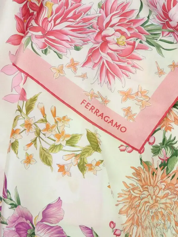 FERRAGAMO Floral-print Scarf