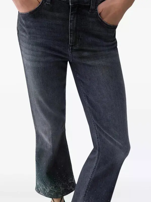 Liu Jo Bootcut Jeans With Rhinestones