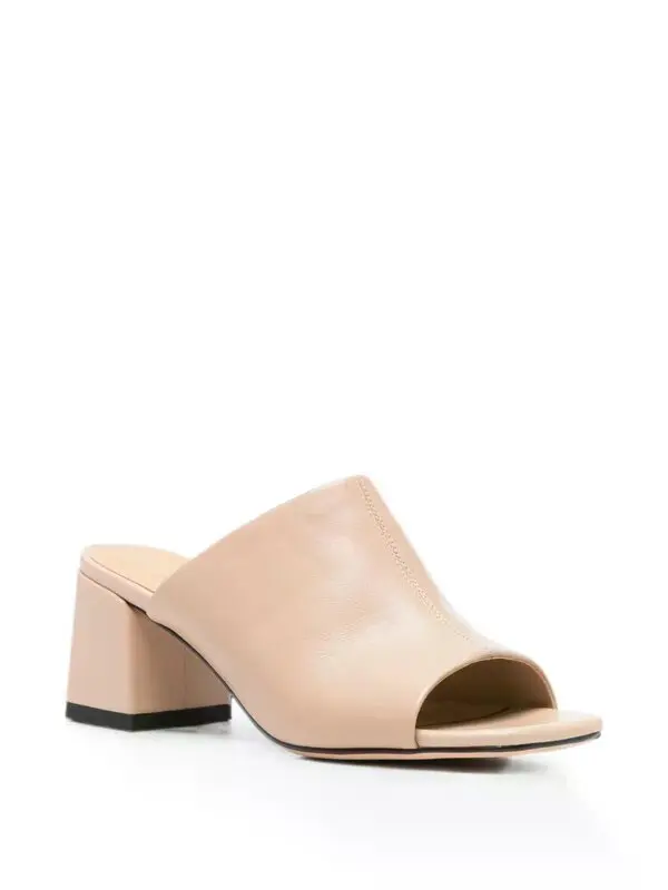 LINDA BAUMANN Open-toe Block-heel Sandals