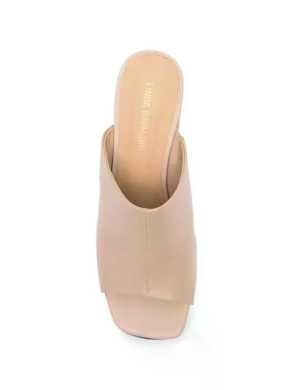 LINDA BAUMANN Open-toe Block-heel Sandals