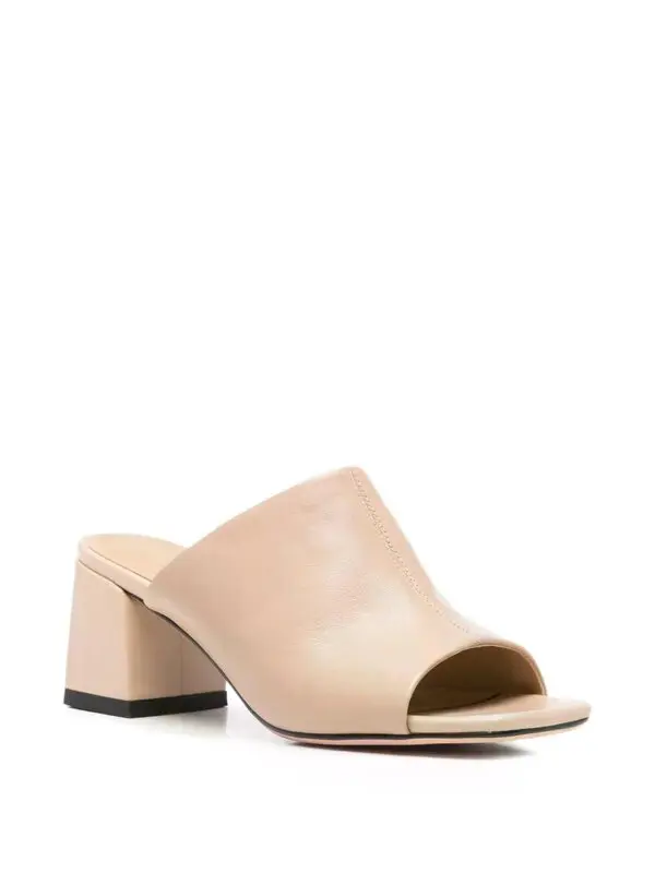 LINDA BAUMANN Open-toe Block-heel Sandals - Neutrals