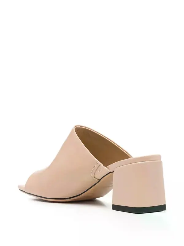 LINDA BAUMANN Open-toe Block-heel Sandals - Neutrals